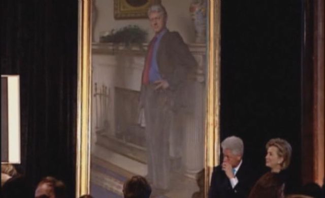 Bill Clinton Monica Lewinsky Painting