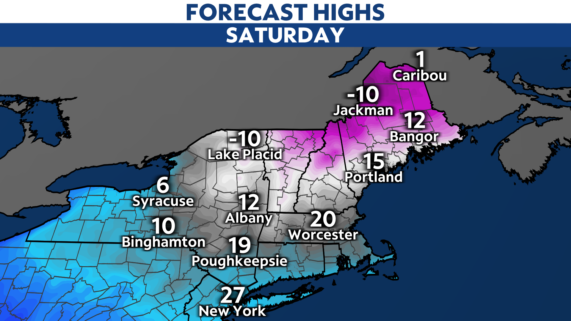 Arctic air blasts the Northeast this weekend